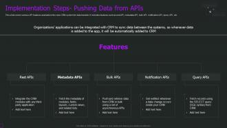 F452 Implementation Steps Pushing Data From Apis Crm Implementation Process | Presentation ...