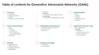 Generative Adversarial Networks GANs Powerpoint Presentation Slides PPT Presentation
