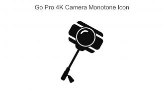Go Pro 4K Camera Monotone Icon In Powerpoint Pptx Png And Editable Eps Format PPT Presentation