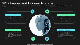GPT 4 Language Model Use Cases For Coding How To Use GPT4 For Content Writing ChatGPT SS V PPT ...