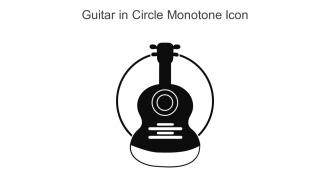 Guitar In Circle Monotone Icon In Powerpoint Pptx Png And Editable Eps ...