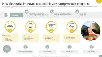How Starbucks Improves Customer Loyalty Using Various Ultimate Guide To Build Customer Ppt ...