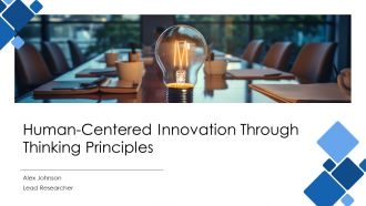 Human Centered Innovation Through Thinking Principles PPT Structure AT