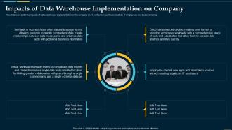 Impacts Of Data Warehouse Implementation On Company Business ...
