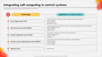 Integrating Soft Computing In Control Systems Soft Computing PPT Sample