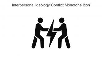 Interpersonal Ideology Conflict Monotone Icon In Powerpoint Pptx Png ...