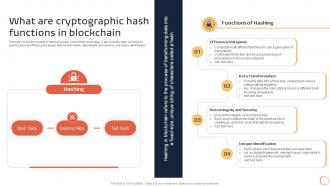 Introduction To Blockchain Technology What Are Cryptographic Hash Functions In Blockchain BCT SS ...