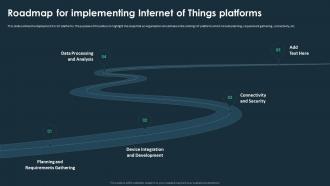IoT Platforms For Smart Device Roadmap For Implementing Internet Of Things Platforms PPT Template