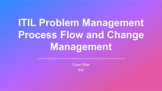 ITIL Problem Management Process Flow And Change Management PPT Sample AT