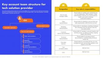 Key Account Team Structure For Tech Solution Provider Analyzing And ...