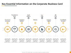 Key Essential Information On The Corporate Business Card Ppt File ...