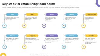 Key Steps For Establishing Team Norms Managing High Performance PPT ...