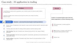Leveraging Artificial Intelligence For Finance Case Study AI Application In Trading AI SS V PPT ...