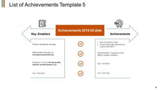 List Of Achievements Powerpoint Presentation Slides | Presentation ...