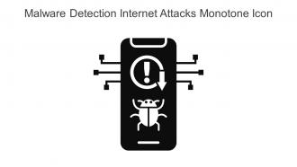 Malware Detection Internet Attacks Monotone Icon In Powerpoint Pptx Png ...