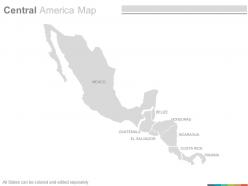 Maps Of Central American America Region Countries In Powerpoint ...