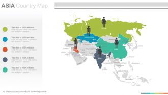 Maps of the asian asia continent countries in powerpoint | Presentation ...
