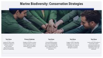Marine Biodiversity Conservation Strategies Blue Economy ST AI SS PPT Slide