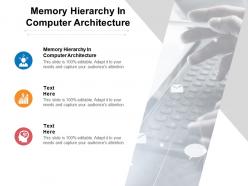 Memory Hierarchy In Computer Architecture Ppt Powerpoint Presentation Outline Portrait Cpb ...