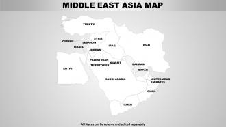 Middle east asia continents powerpoint maps | Presentation Graphics ...