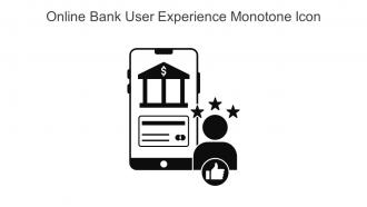 Online Bank User Experience Monotone Icon In Powerpoint Pptx Png And ...