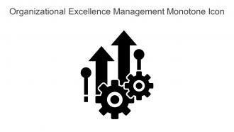 Organizational Excellence Management Monotone Icon In Powerpoint Pptx ...