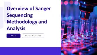 Overview Of Sanger Sequencing Methodology And Analysis PPT Outline AT
