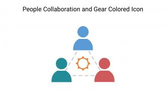 People Collaboration And Gear Colored Icon In Powerpoint Pptx Png And ...