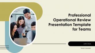 Professional Operational Review Presentation Template For Teams PPT H