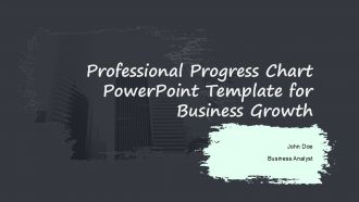 Professional Progress Chart Powerpoint Template For Business Growth PPT H