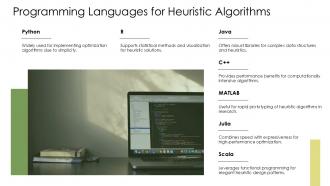 Programming Languages For Heuristic Algorithms Hyperheuristics PPT Sample ACP PPT Slide