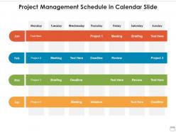 Project Schedule - Slide Team