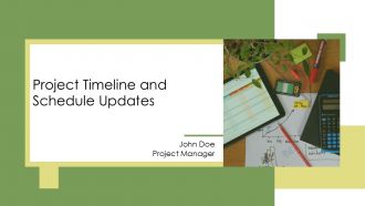 Project Timeline And Schedule Updates PPT Structure AT