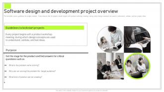 Q367 Playbook For Software Developer Software Design And Development Project Overview