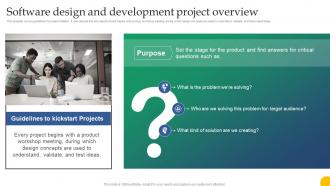 Q410 Software Design And Development Project Overview Design For Software A Playbook PPT Template