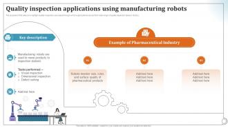 Quality Inspection Applications Using Deploying Manufacturing Robots To Transform RB SS PPT Template