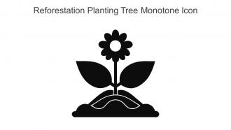 Reforestation Planting Tree Monotone Icon In Powerpoint Pptx Png And ...