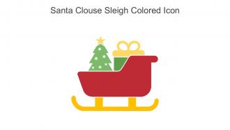 Santa Clouse Sleigh Colored Icon In Powerpoint Pptx Png And Editable ...