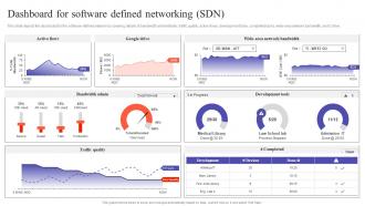 SDN Development Approaches Dashboard For Software Defined Networking SDN PPT Template