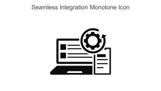 Seamless Integration Monotone Icon In Powerpoint Pptx Png And Editable Eps Format PPT PowerPoint