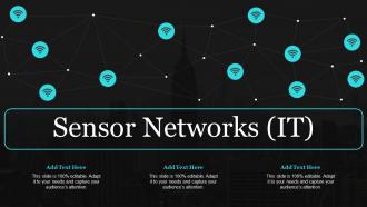 Sensor Networks IT Ppt Powerpoint Presentation File Model Ppt Summary PPT Slide