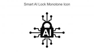 Smart AI Lock Monotone Icon In Powerpoint Pptx Png And Editable Eps ...