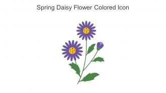 Spring Daisy Flower Colored Icon In Powerpoint Pptx Png And Editable ...
