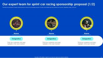 Sprint Car Racing Sponsorship Proposal Powerpoint Presentation Slides ...