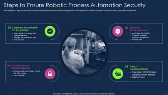 Steps To Ensure Robotic Process Automation Security Robotic Process Automation Types PPT PowerPoint