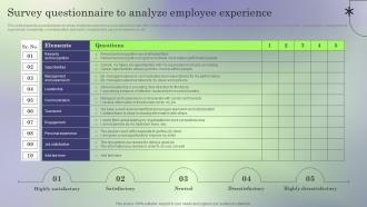 Survey Questionnaire To Creating Employee Value Proposition To Reduce Employee Turnover PPT Template