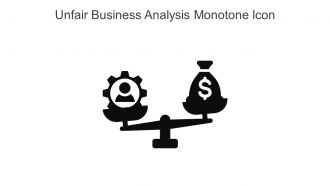 Unfair Business Analysis Monotone Icon In Powerpoint Pptx Png And ...