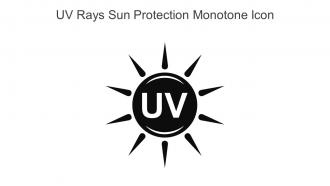 Uv Rays Sun Protection Monotone Icon In Powerpoint Pptx Png And ...