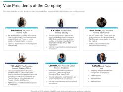 Vice Presidents Of The Company Stakeholder Governance To Improve ...