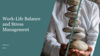 Work Life Balance And Stress Management PPT Template AT